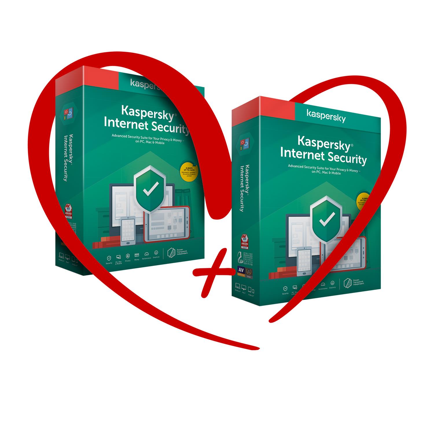 Kaspersky 2 x Internet Security 1D1Y bundle